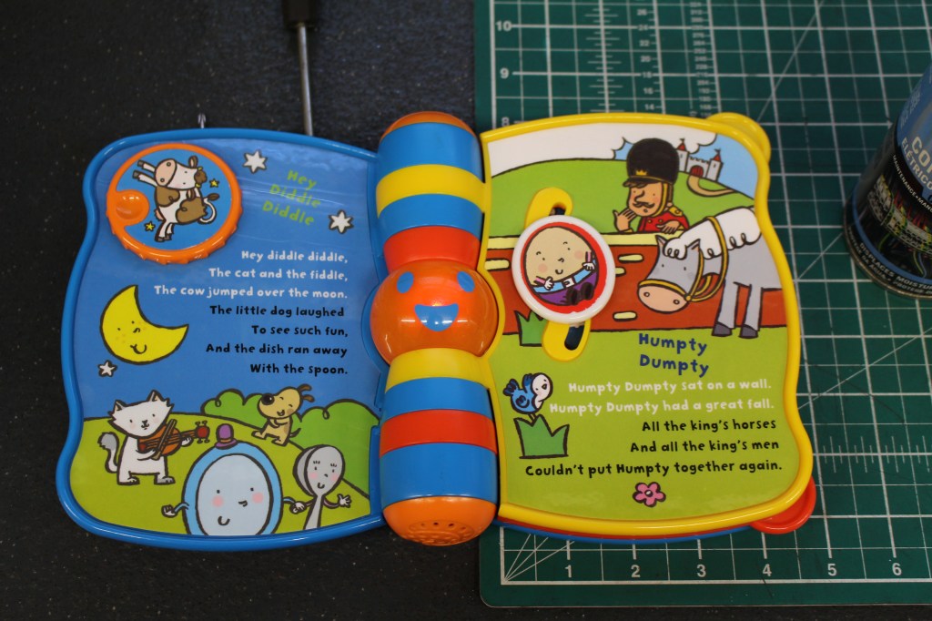 Tone-deaf VTECH Singing Nursery Rhyme Book – Fix It Workshop